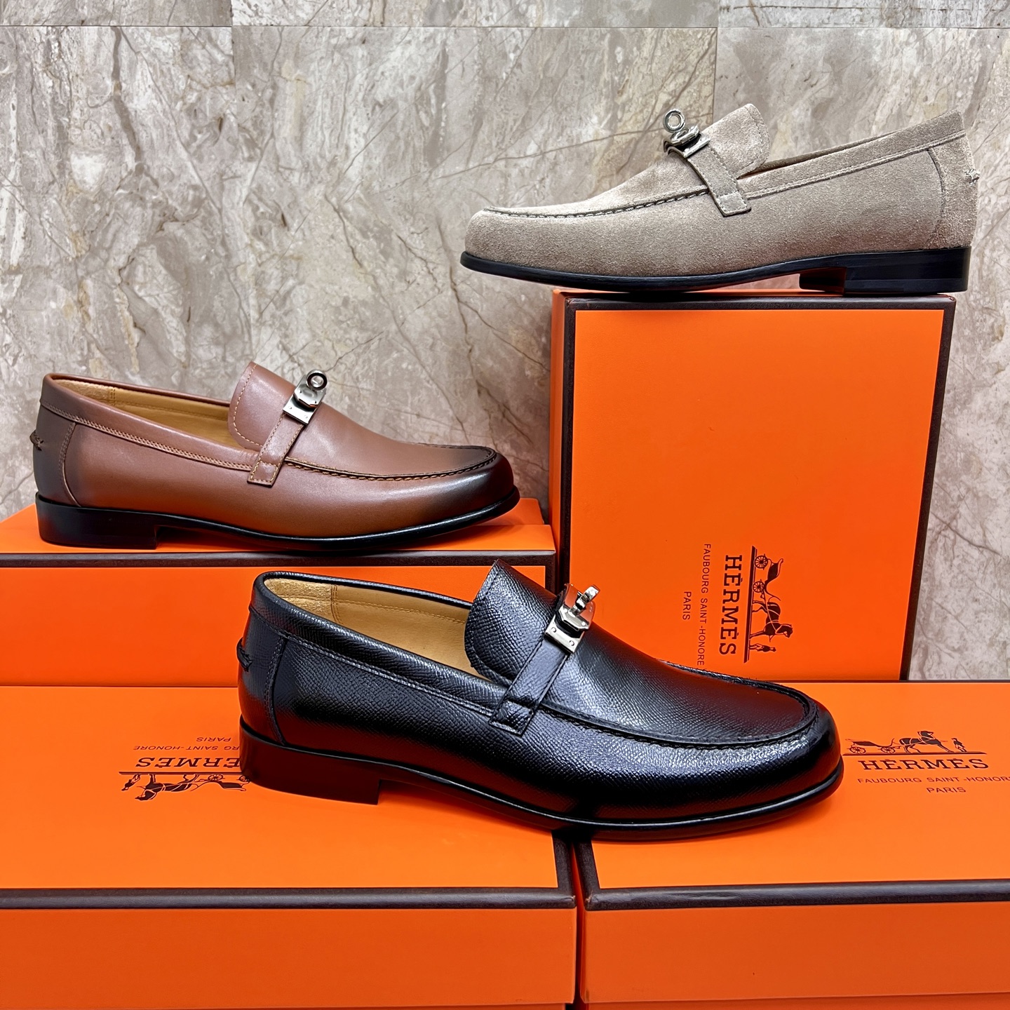 Yupoo Shoes: Luxury Hermès-Inspired Giovanni Loafers - Handcrafted ...